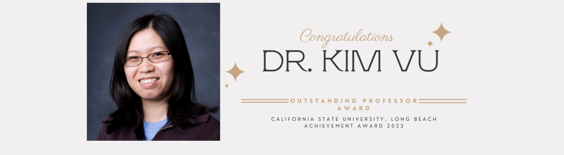 Congratulations Dr. Kim Vu | California State University Long Beach
